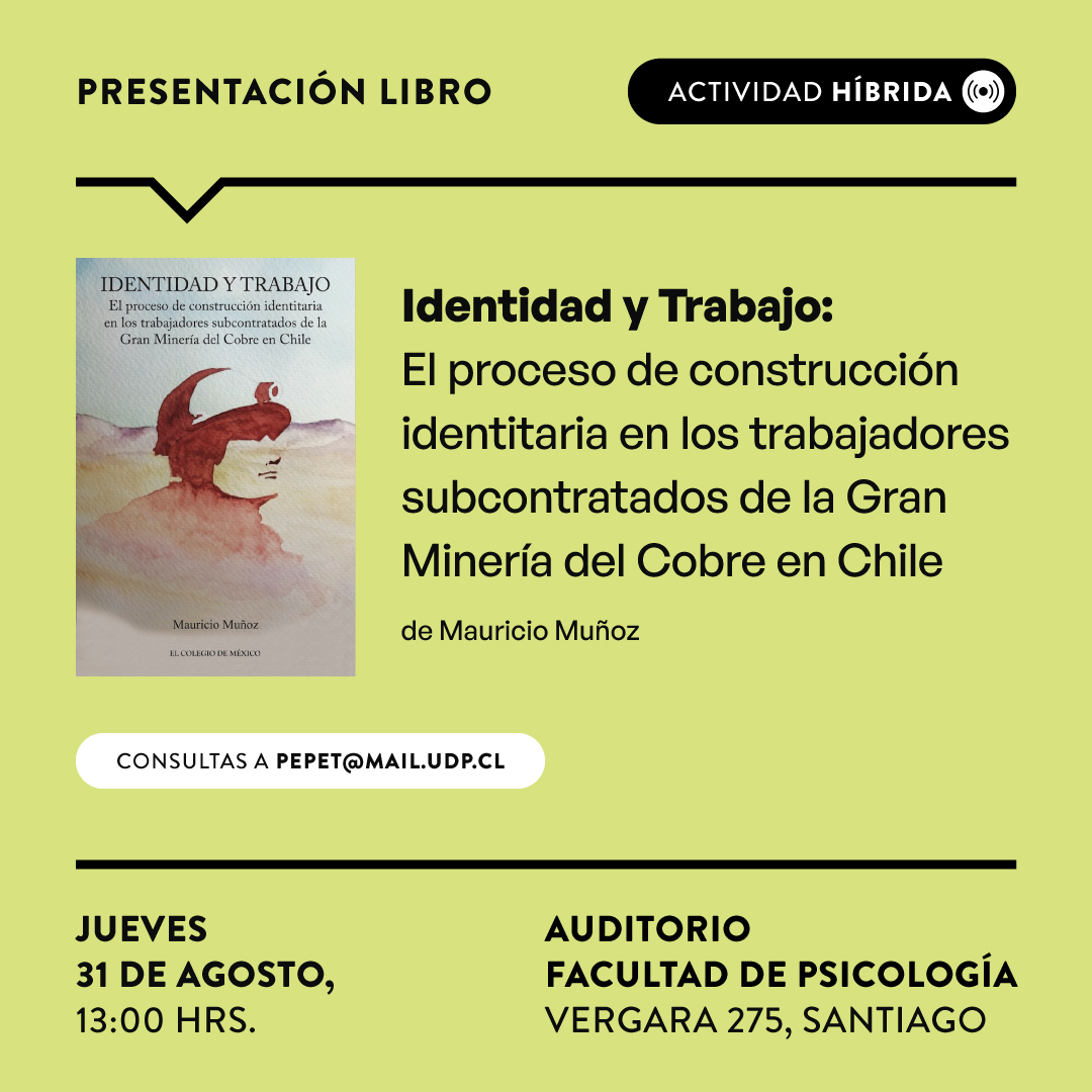Lanzamiento libro “Identidad y Trabajo: El proceso de construcción identitaria en los ...